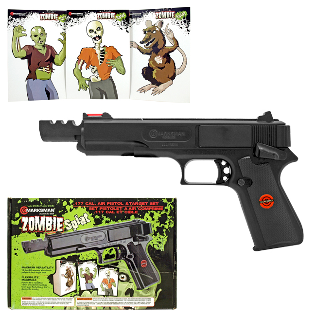 Marksman Zombie Splat Multi-Ammo Air Pistol and Target Set