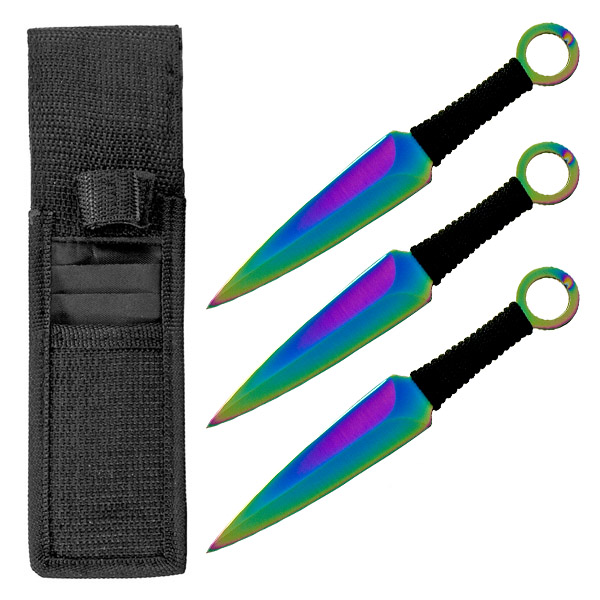 3 - pc. Throwing Knives Set - Titanium