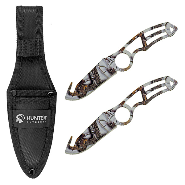 2 - pc. Throwing Knife Set - Snow Camo