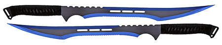 27" Twin Tactical Machete - Blue