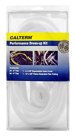 Calterm Performance Engine Hose Dress-Up Cover Kit - White