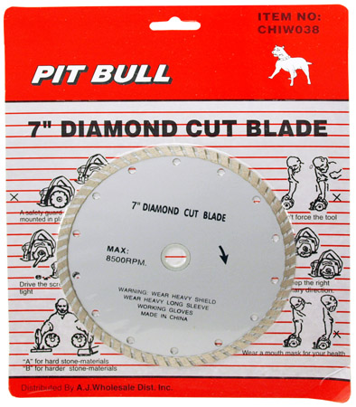 7" Diamond Cut Blade
