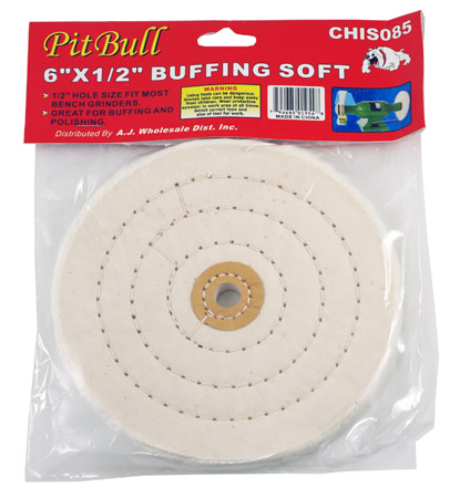 6" x 1/2" Soft Buffing Wheel