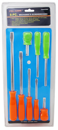 8-pc. Mechanic's Screwdriver Set