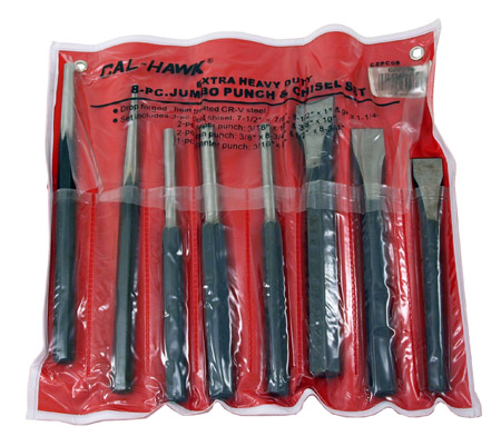 8-pc. Heavy Duty Punch and Chisel Set