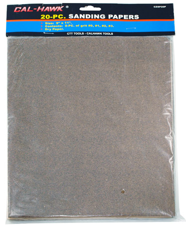 20-pc. Sanding Papers