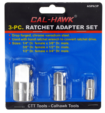 3-pc. Ratchet Adapter Set